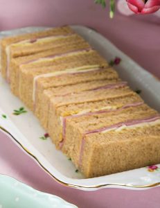 Ham and Cheddar Tea Sandwiches | TeaTime Magazine